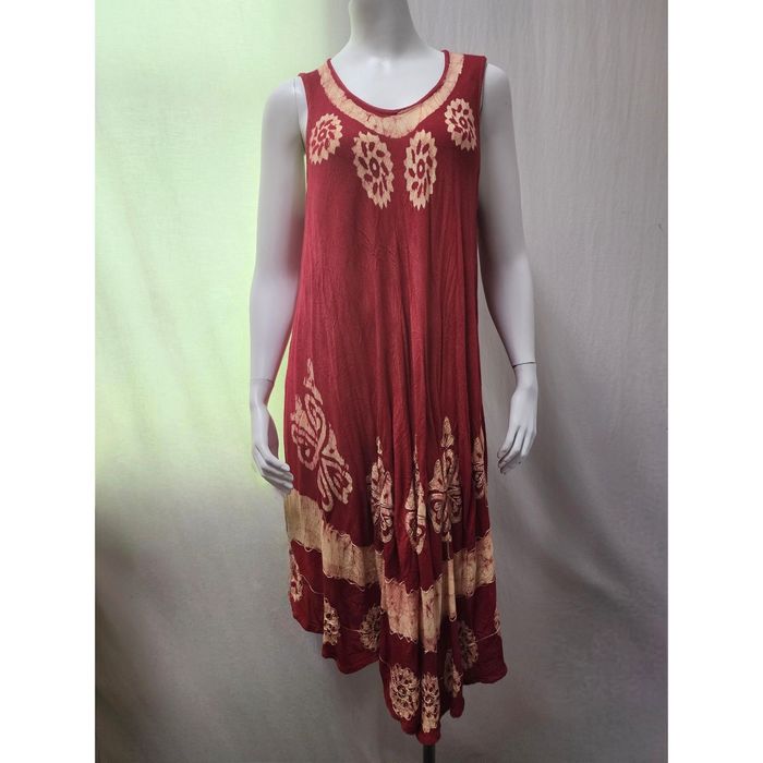 Other Womens Beach Coverup Dress Boho Hippie Indian Flowy Sundress ...