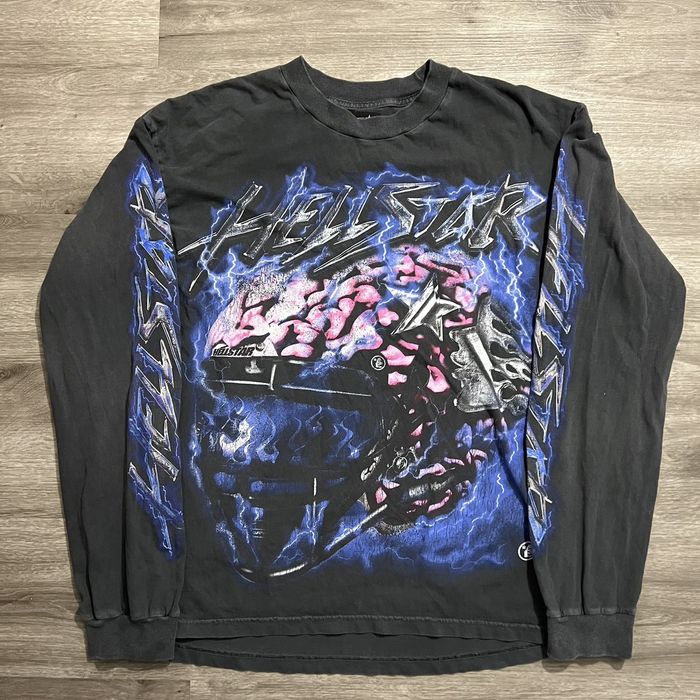 HELLSTAR Hellstar Brain Helmet Longsleeve Powered By The Star | Grailed