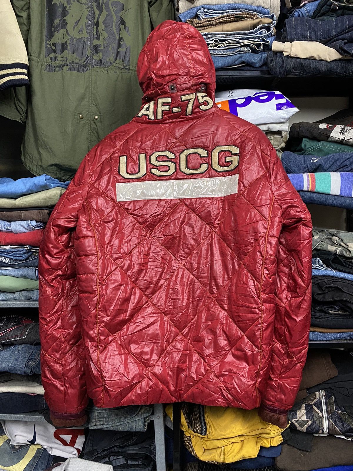 Avirex × Bomber Jacket × If Six Was Nine avirex USCG rescue 28-A6755 puffer bomber jacket | Grailed