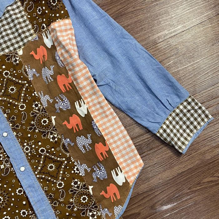 Vintage Vintage Western Shirt Patchwork Camel | Grailed