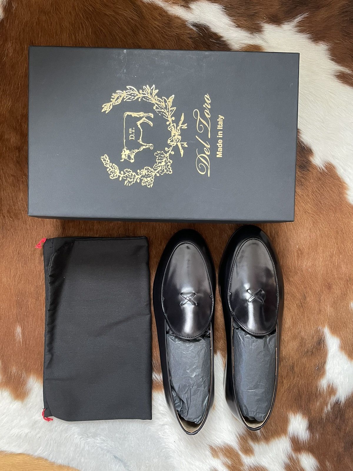 Del Toro Del Toro Black Leather Loafer SZ 10.5 | Grailed