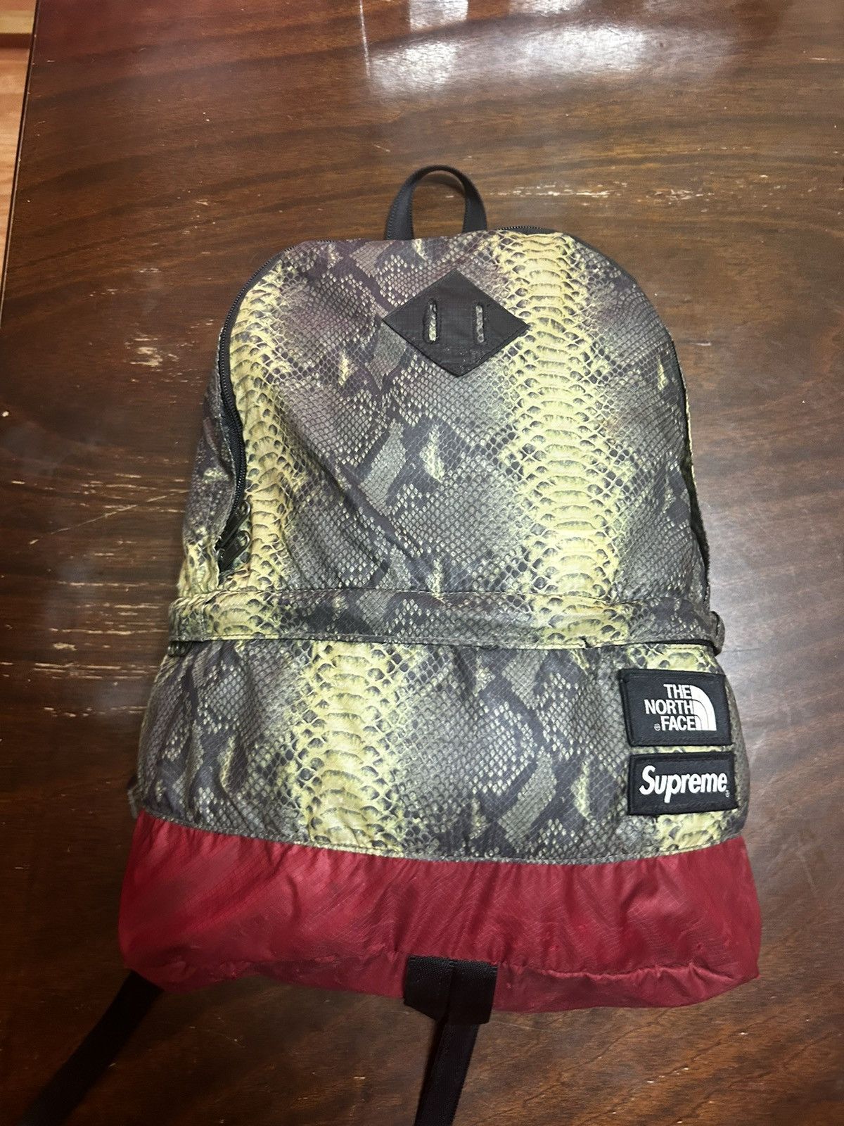 Supreme 2018 Supreme X North Face snakeskin backpack | Grailed