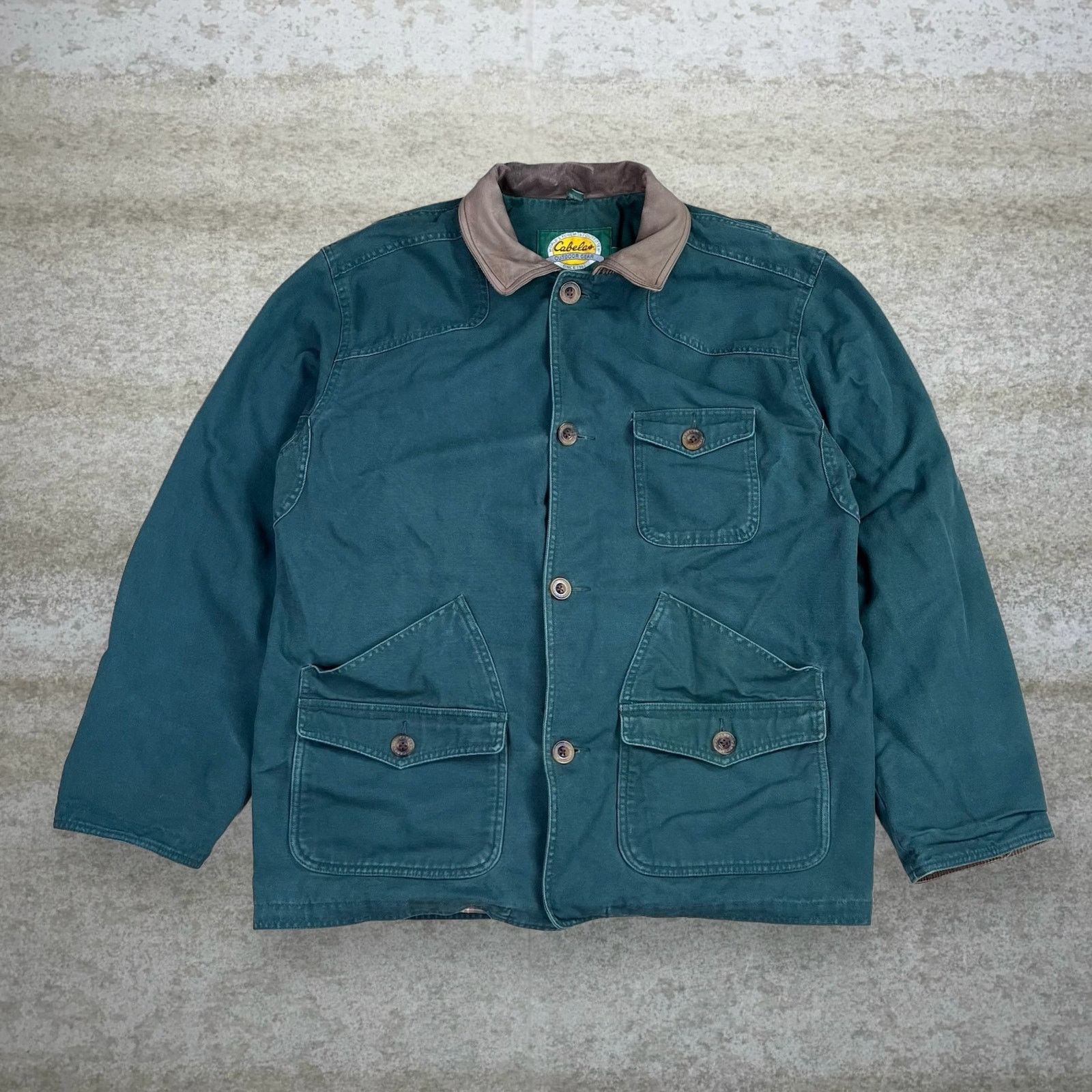 Vintage Crazy Vintage 90s Cabelas Chore Jacket Green Canvas Button | Grailed