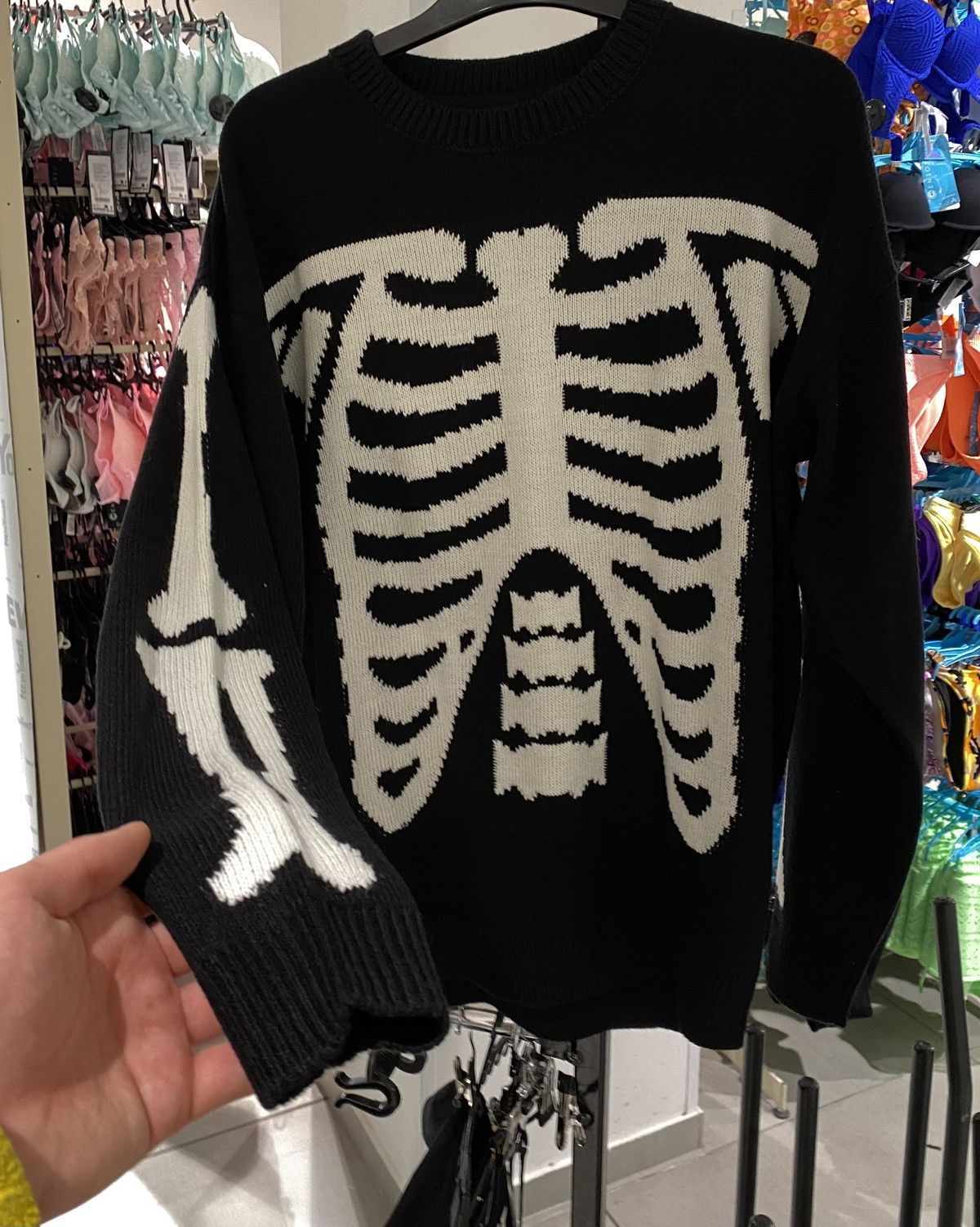 Skulls Very Rare Full Skeleton Y2K Japanese Style Knit Sweater | Grailed