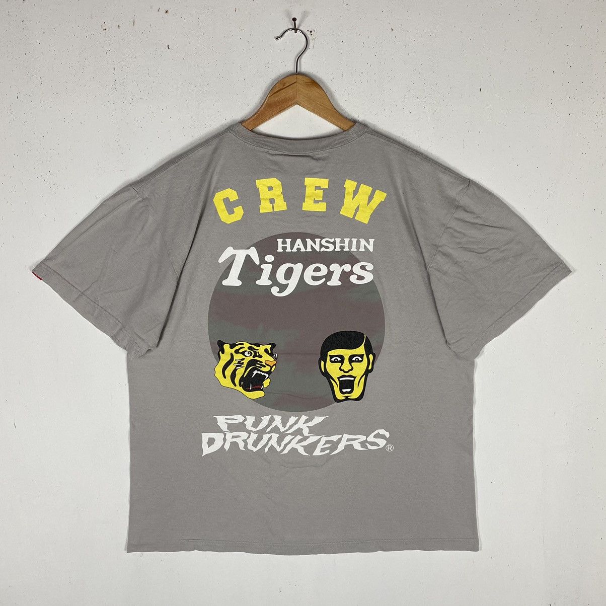 MLB FOR CREW!! PUNK DRUNKERS HANSHIN TIGERS TEE | Grailed
