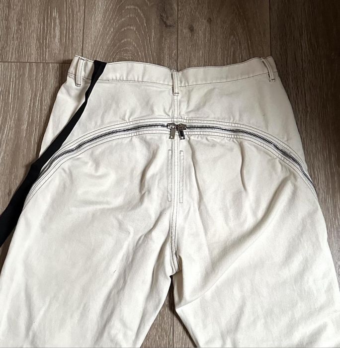Rick Owens Rick Owens White Banana Cut Bolan Denim | Grailed