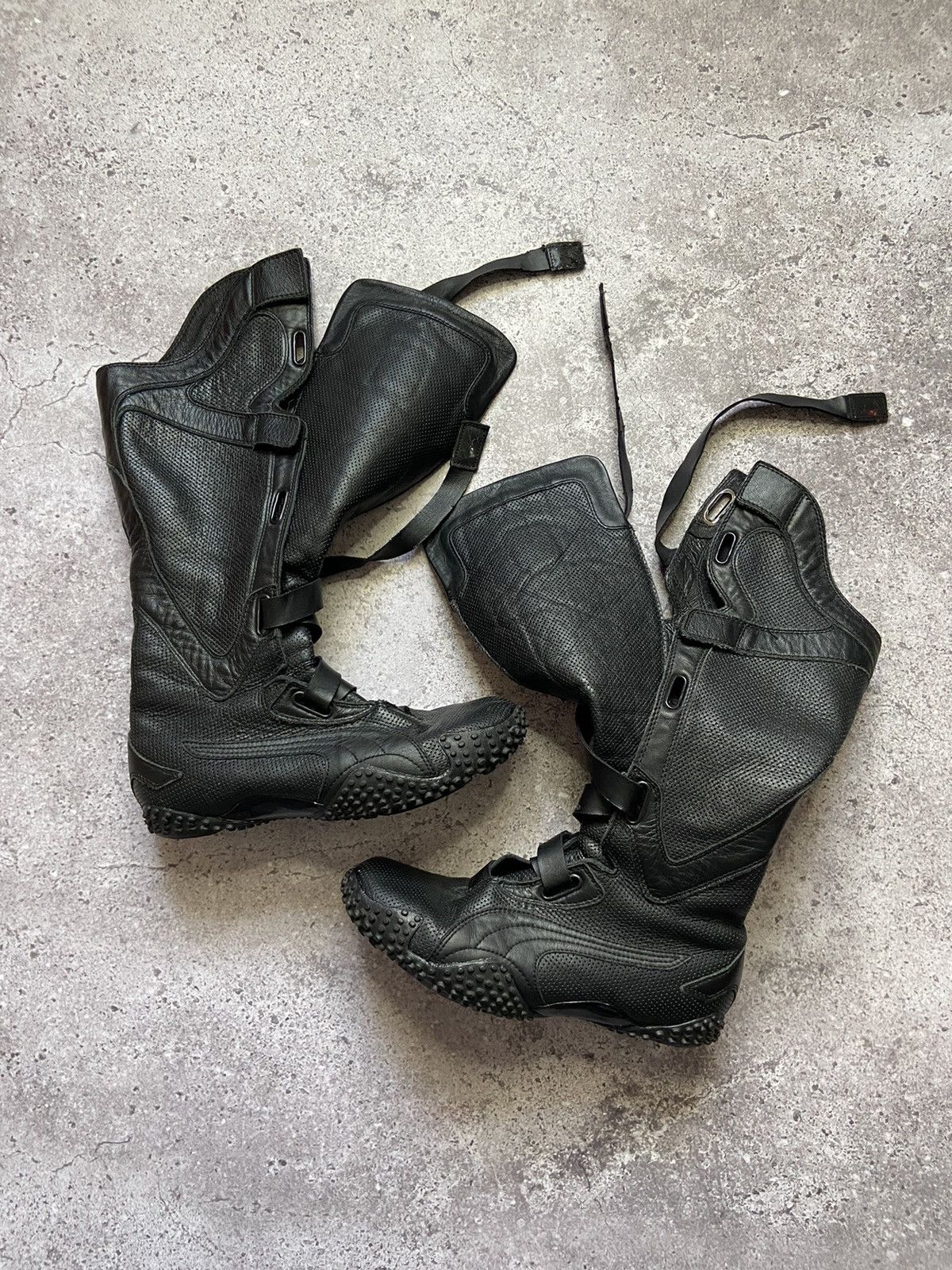 Puma Puma Mostro Alto high knee biker boots speedcat | Grailed