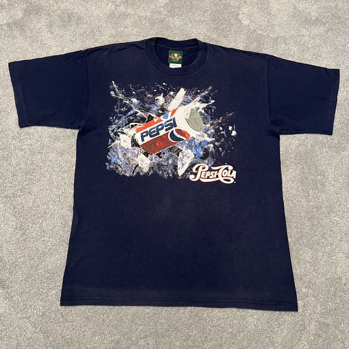 Vintage Vintage 1990s Pepsi Cola Graphic Logo Single Stitch Soda Tee ...