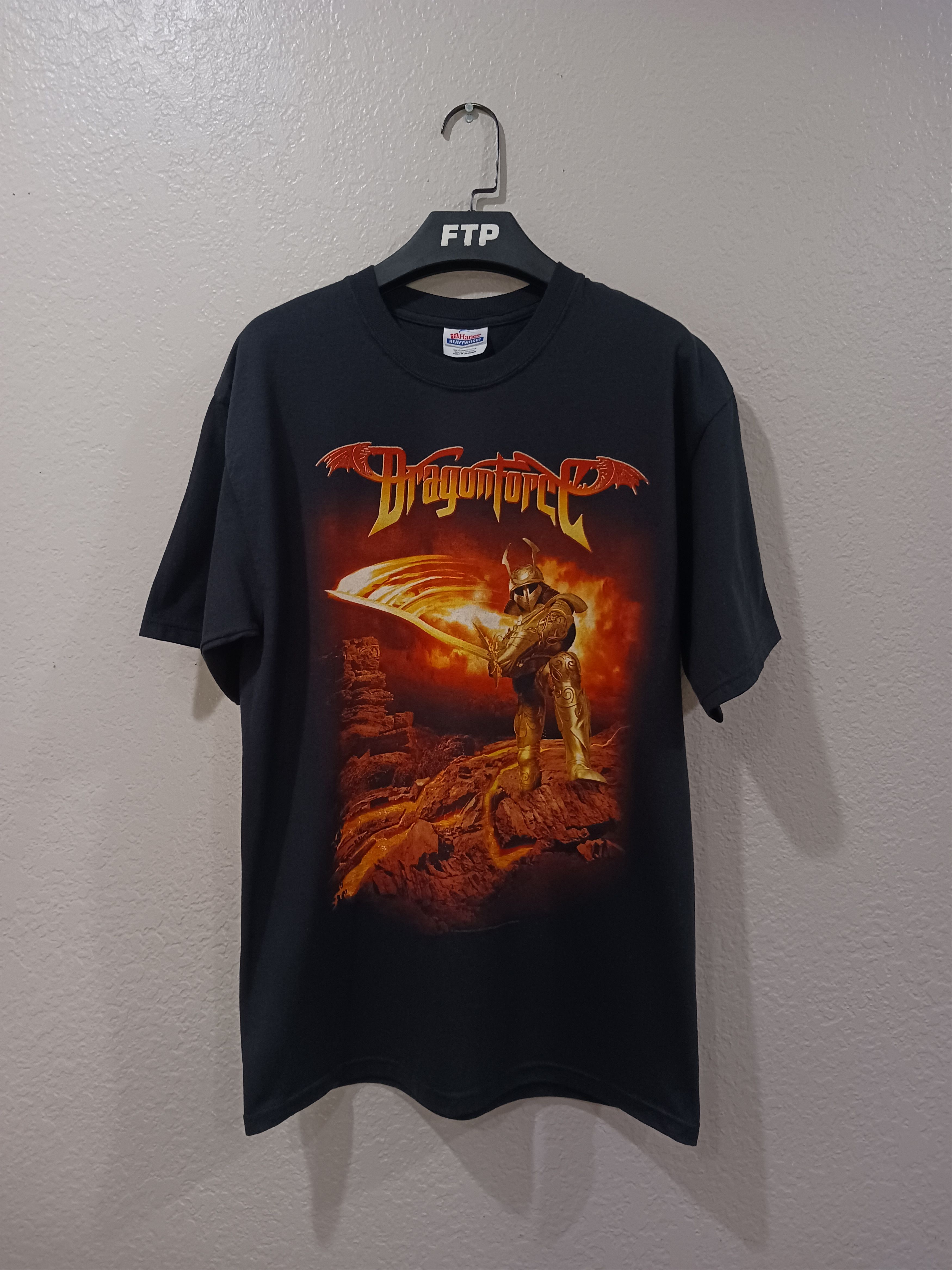 Vintage DragonForce Samurai Graphic Vintage 2006 Hanes Tour T-Shirt ...