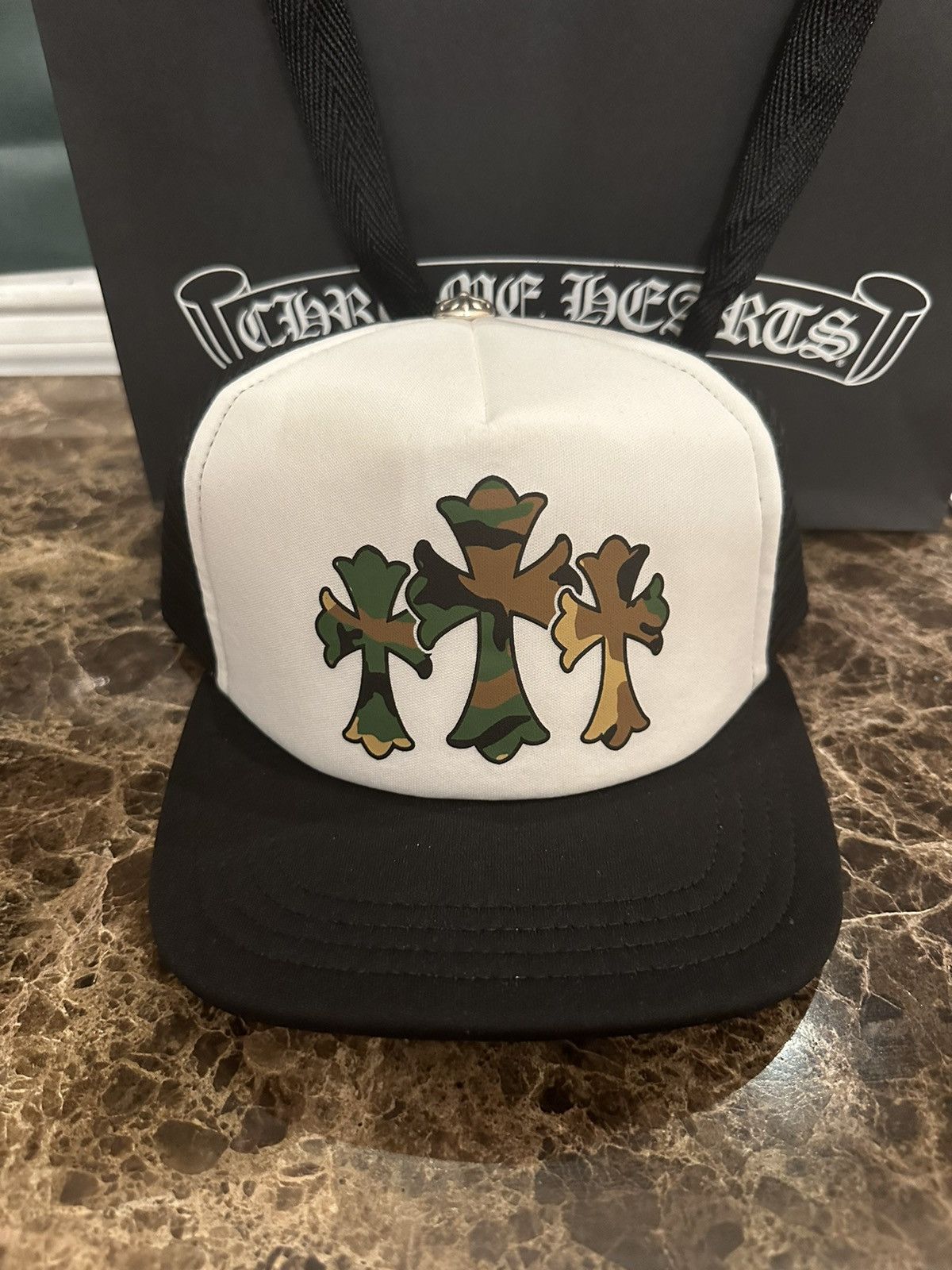 Chrome Hearts Chrome Hearts Triple Camo Cross Hat | Grailed