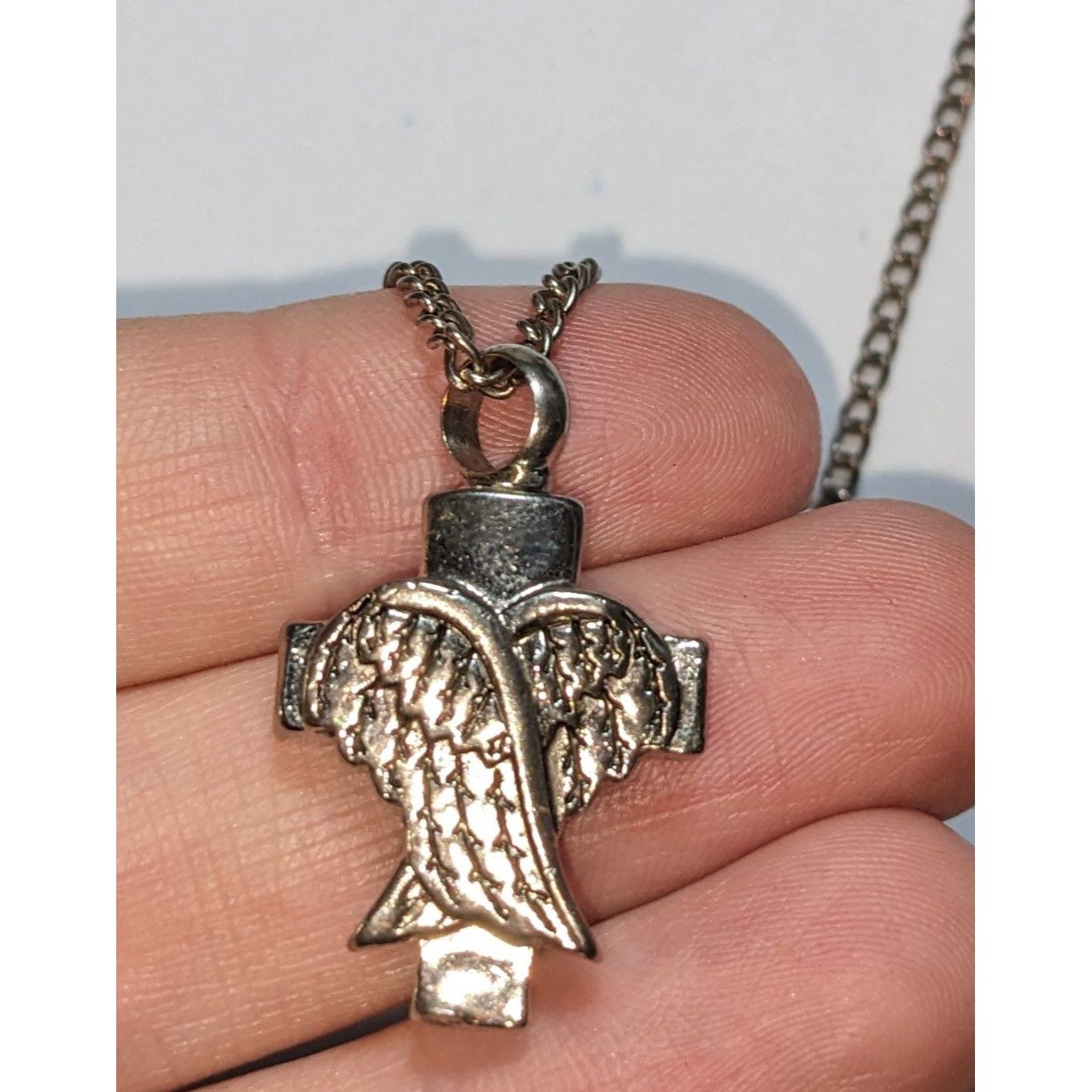Other Silver Angel Wing Memorial Necklace | Grailed
