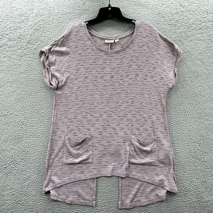 Vintage Logo By Lori Goldstein Blouse Womens Large Top Short Sleeve