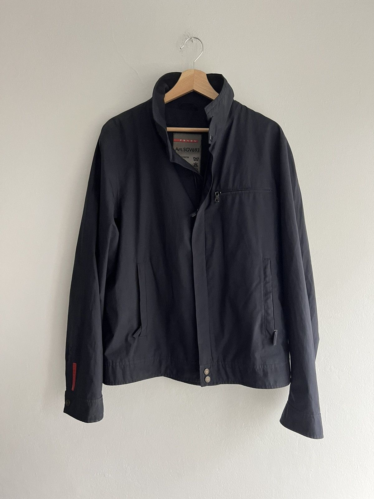 Prada Prada light jacket red logo tag Authentic | Grailed