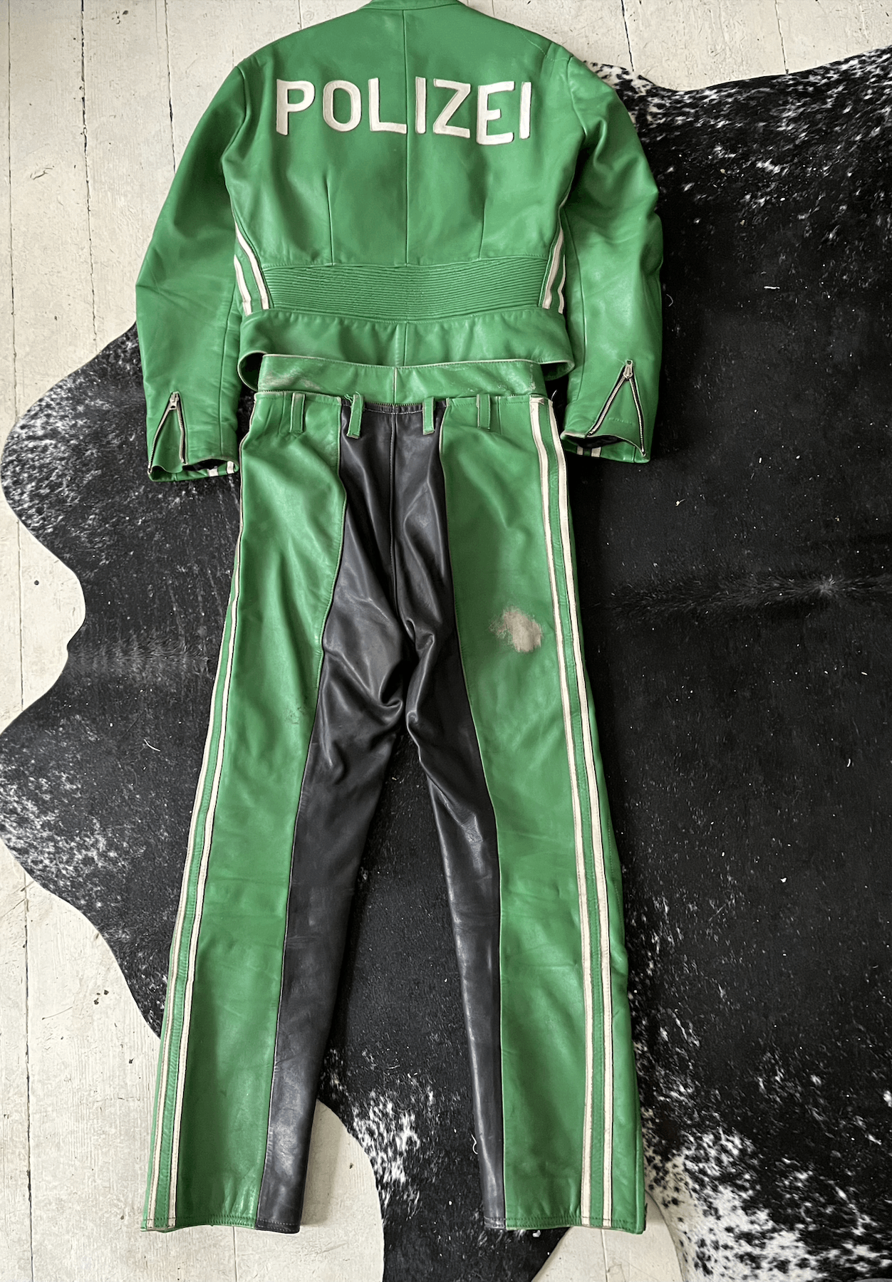 Other 70s/80s Full German 'Polizei' Leather Moto Suit *RARE* | Grailed
