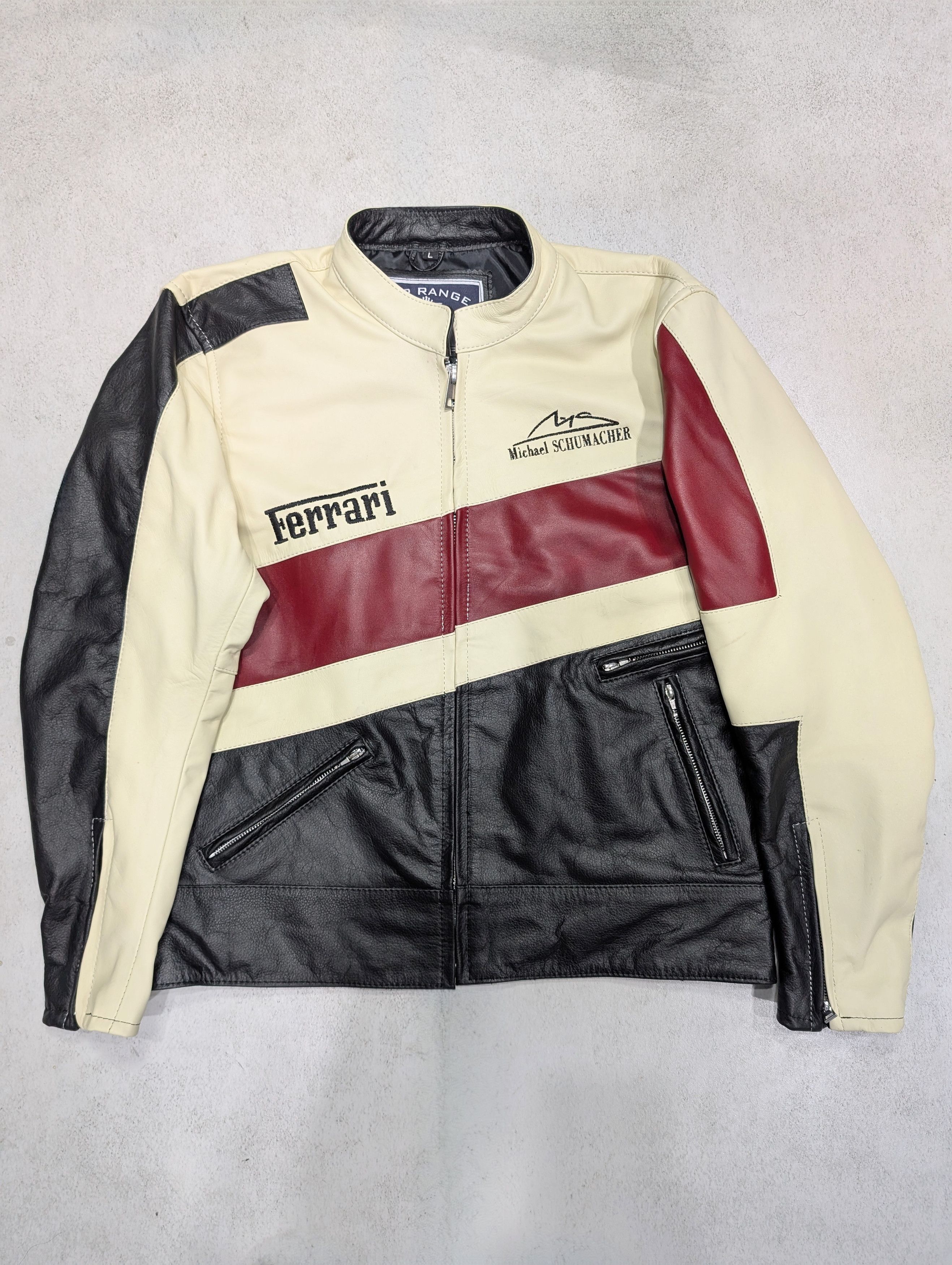 Ferrari 🔥 Ferrari 💥 Leather Jacket F1 Streetwear | Grailed