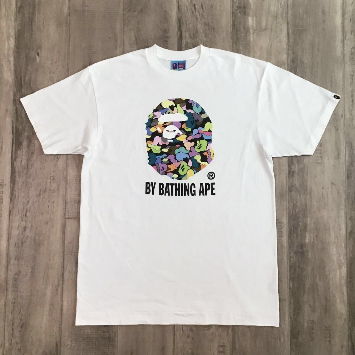 Bape × Nigo BAPE Multi camo APE HEAD T-shirt a bathing ape vintage NIGO ...
