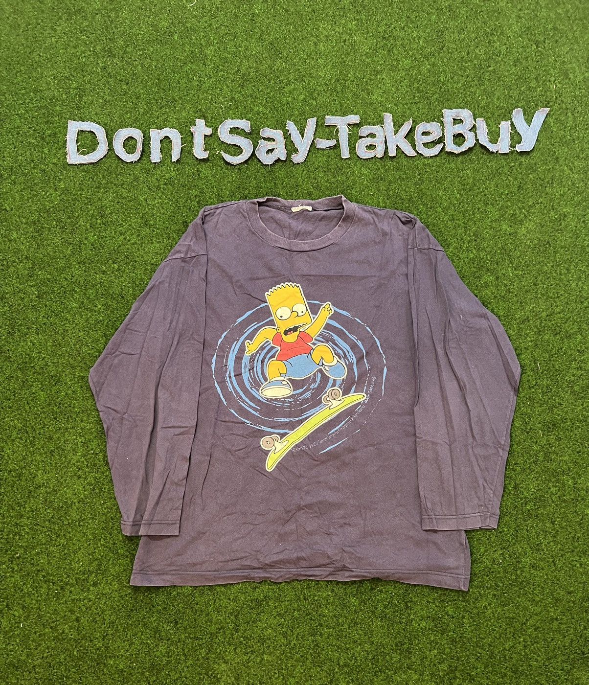 Japanese Brand Vintage The Simpsons Long Sleeve 90s American Wear Y2K ...