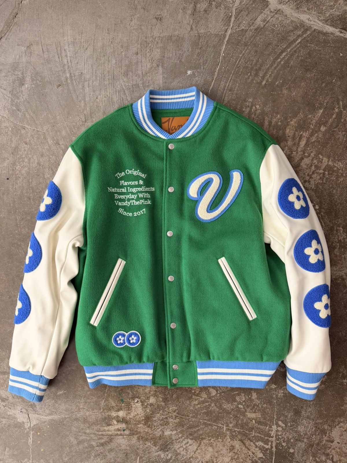 Vandy The Pink Vandy The Pink Varsity Jacket Kapital CPFM Saint Michael ...