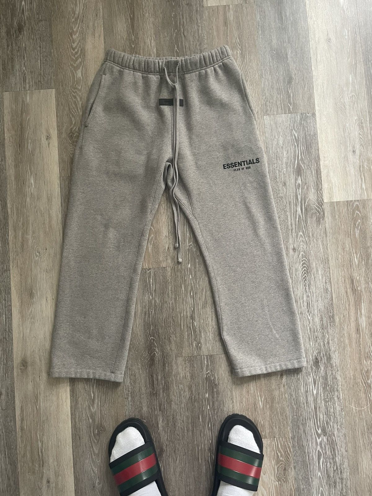 Essentials Essentials Fear of God Gray Sweatpants | Grailed