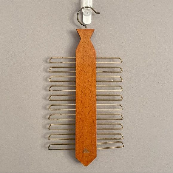 Vintage Vintage Burl Wood Tie Rack - holds 20 ties! | Grailed
