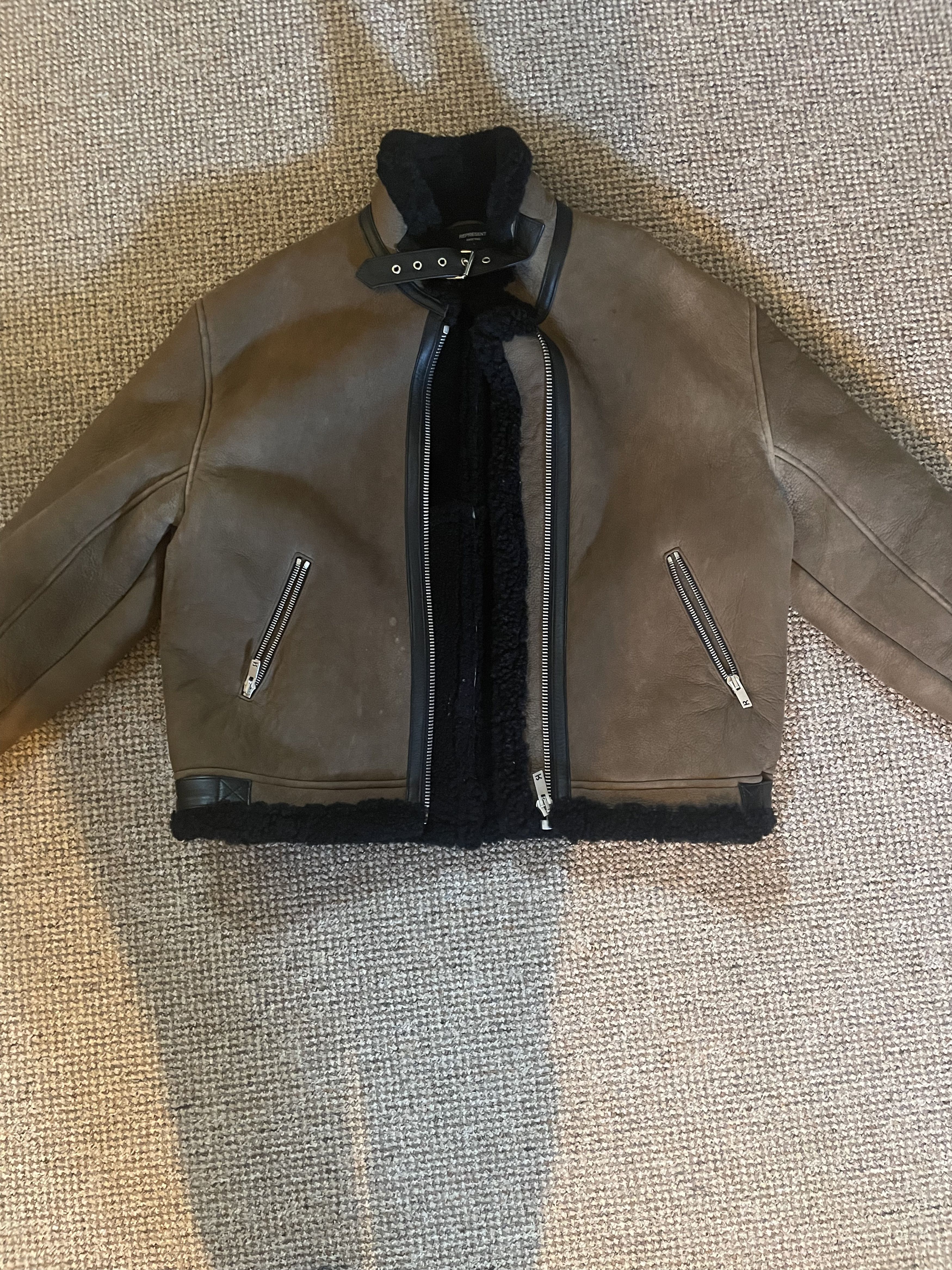 Represent Clo. Represent Shearling Jacket | Grailed