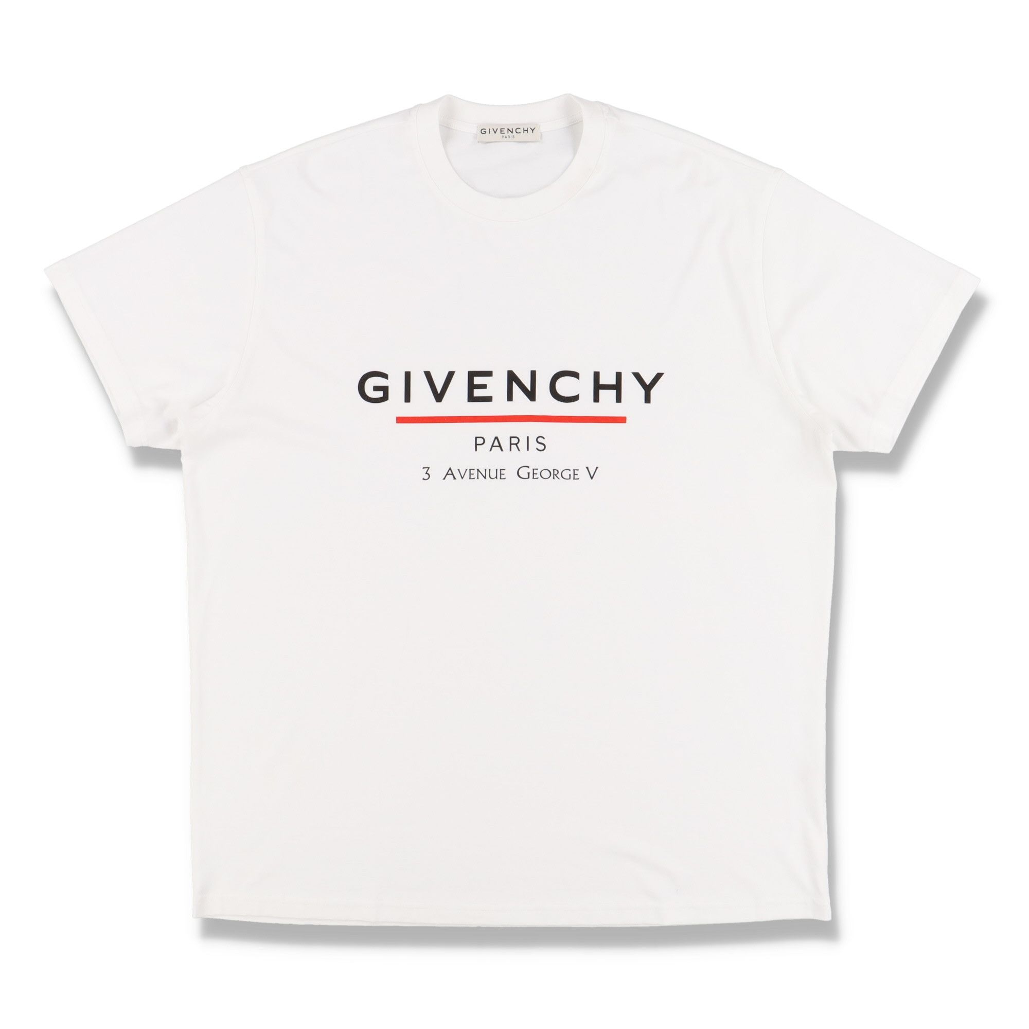 Givenchy White Address Logo Oversized T-Shirt | Grailed