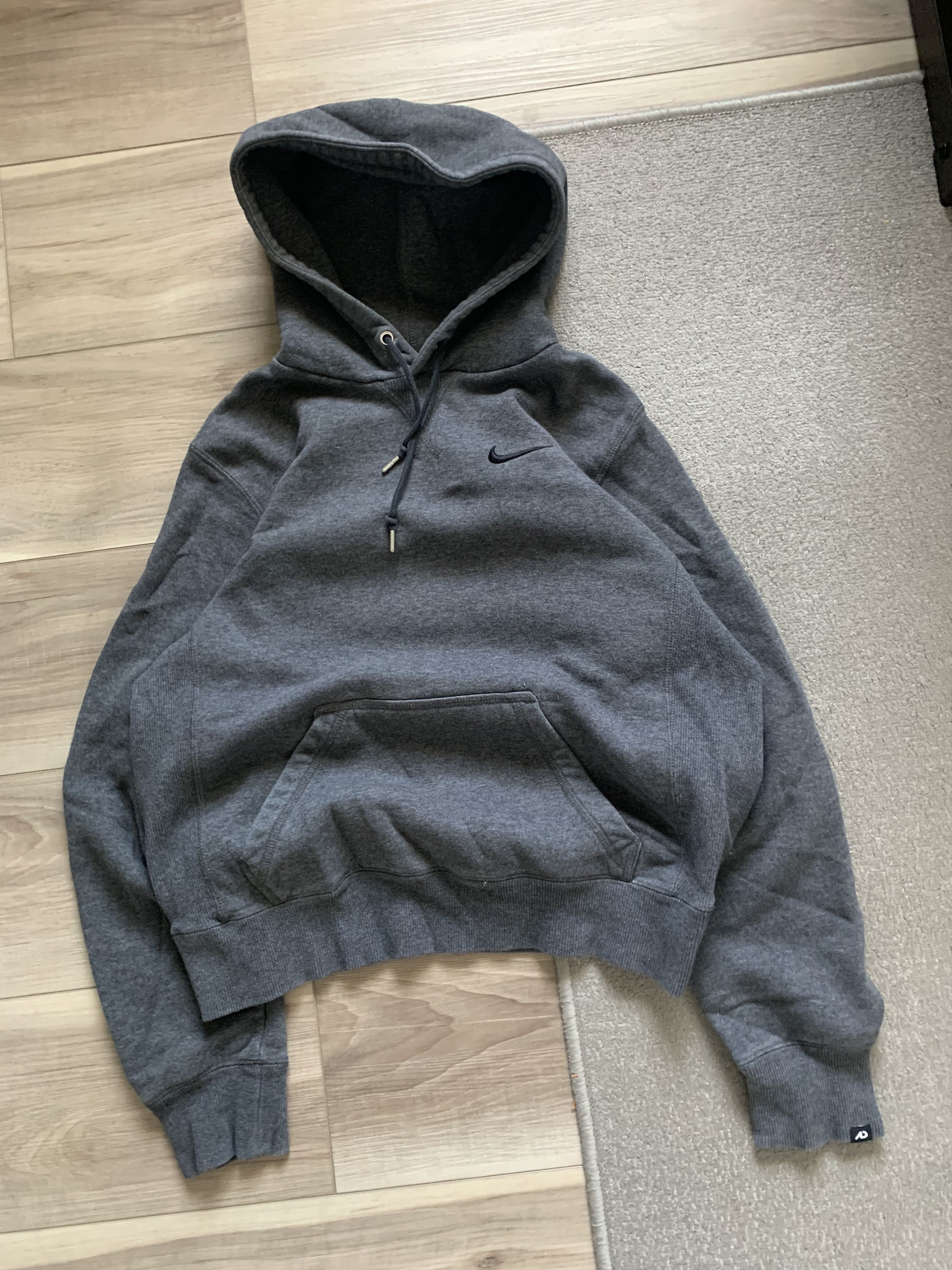 Nike 2000s NIKE MINI CHECK HOODIE / SMALL EMBROIDERED SWOOSH | Grailed