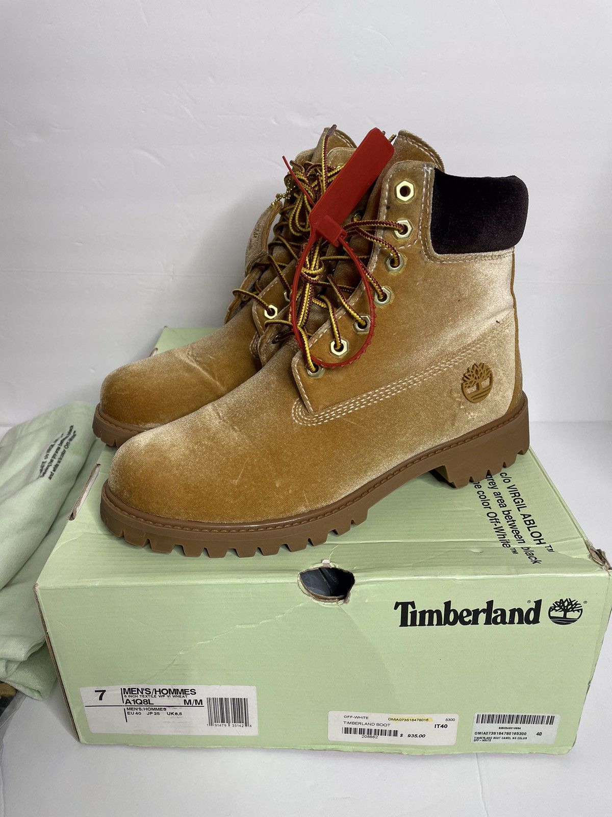 Off-White × Timberland Off-White Timberland Boots | Grailed