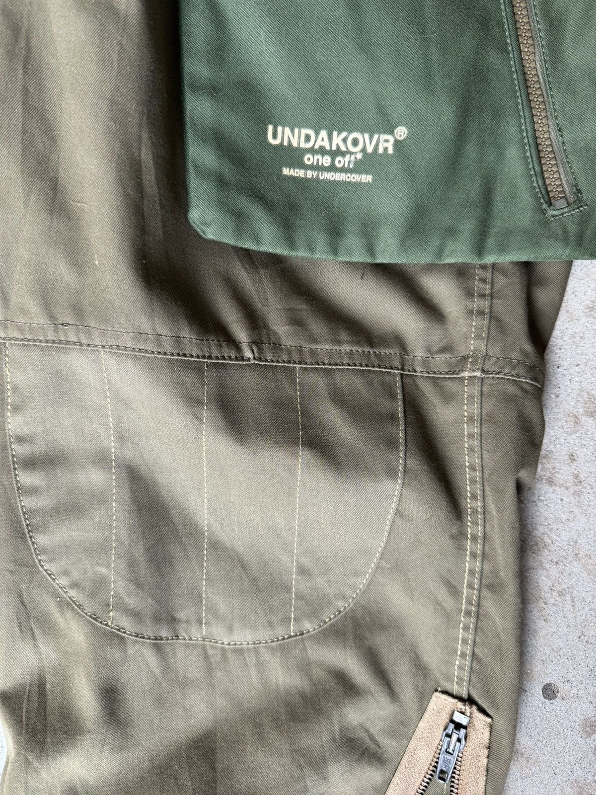 Undercover ARCHIVE UNDERCOVER REWORKED UNDAKOVR ONE OFF MILITARY PANTS ...
