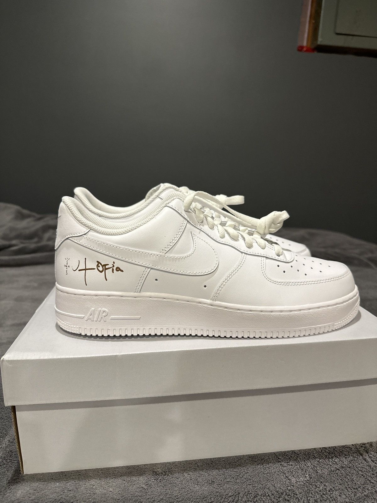 Travis Scott Travis Scott Utopia Air Force 1s | Grailed