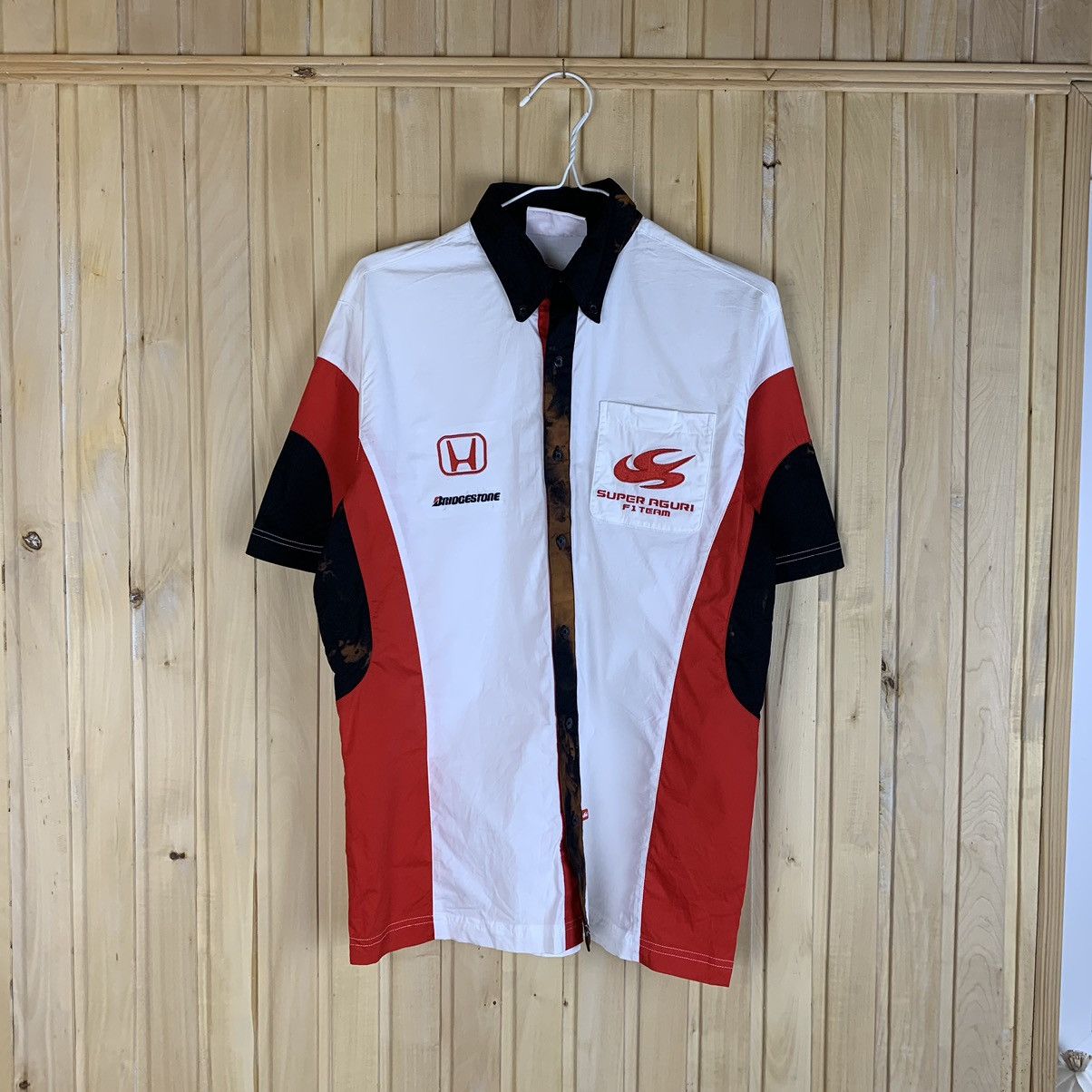 Honda × Racing × Vintage Rare ! Vintage Honda Shirt Button Up Super ...