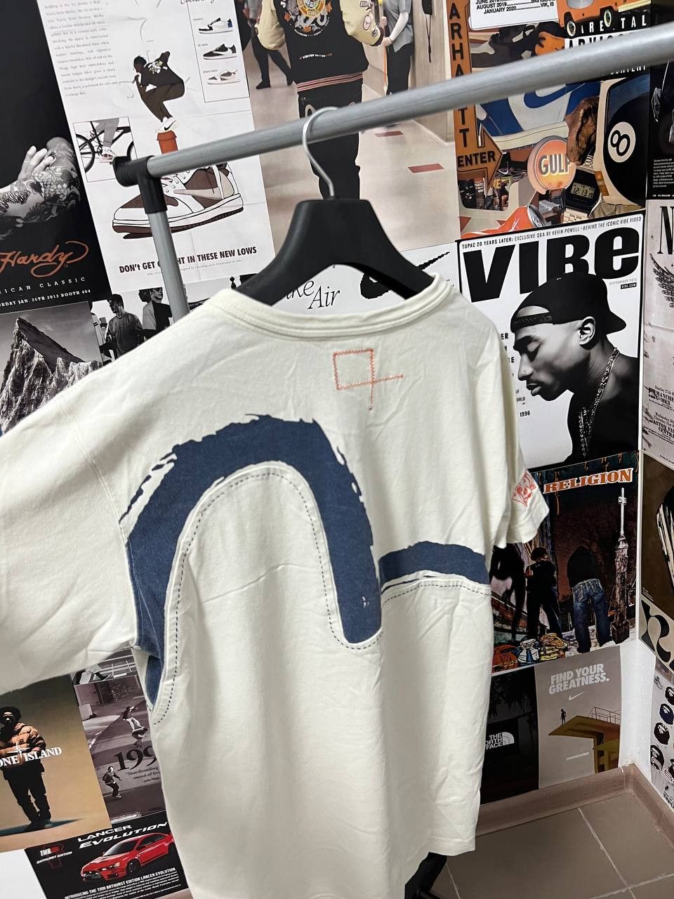 Evisu × Japanese Brand × Vintage Vintage Evisu Multi LOGO BIG LOGO t ...