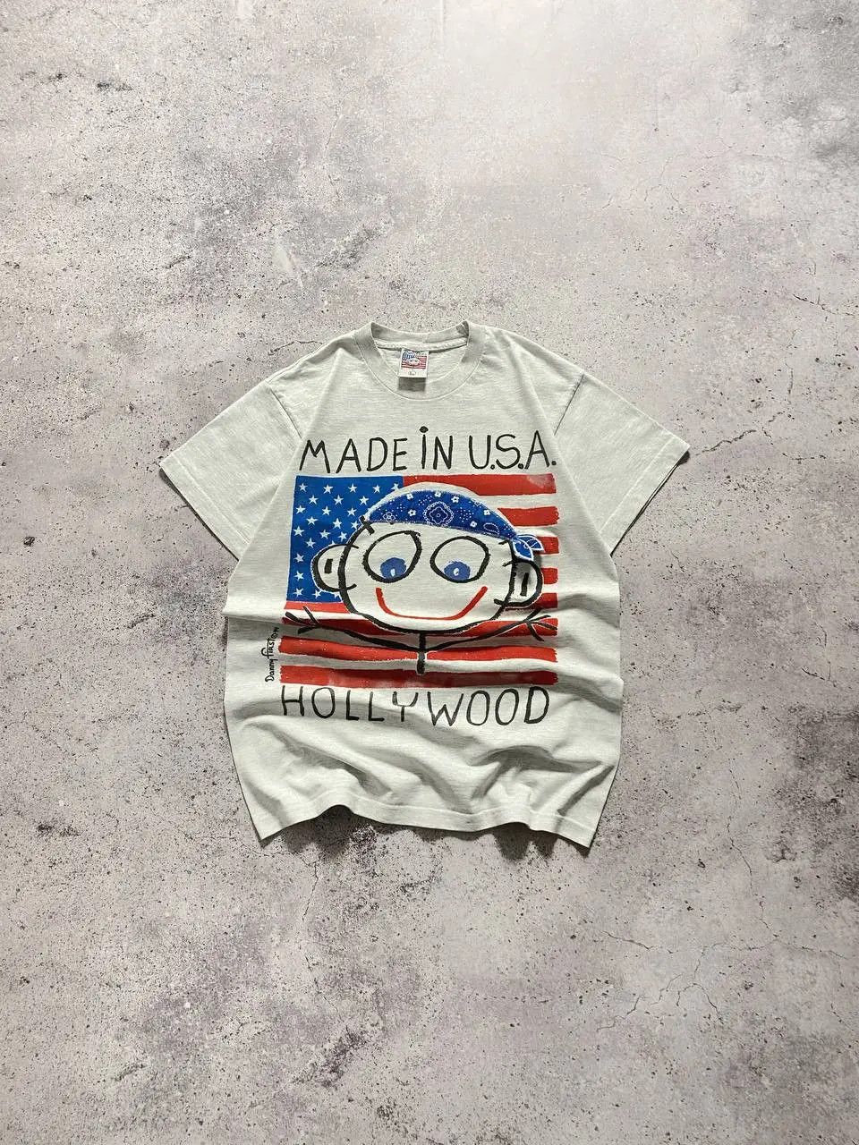 Vintage VINTAGE 1994s DANNY FIRST MADE IN USA HOLLYWOOD ART T SHIRT ...