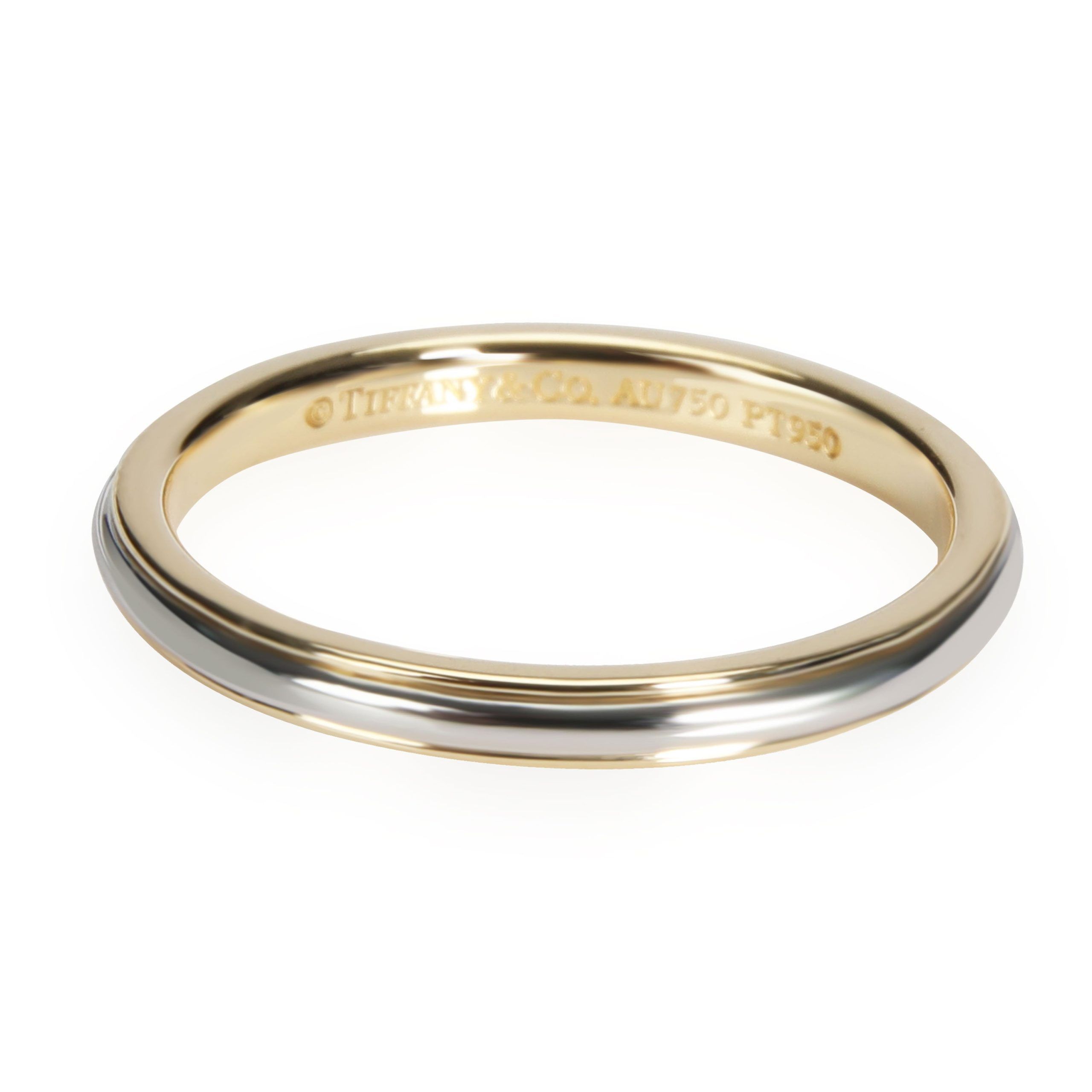 Tiffany & Co. Tiffany & Co. Lucida Band in 18K Yellow Gold and Platinum ...