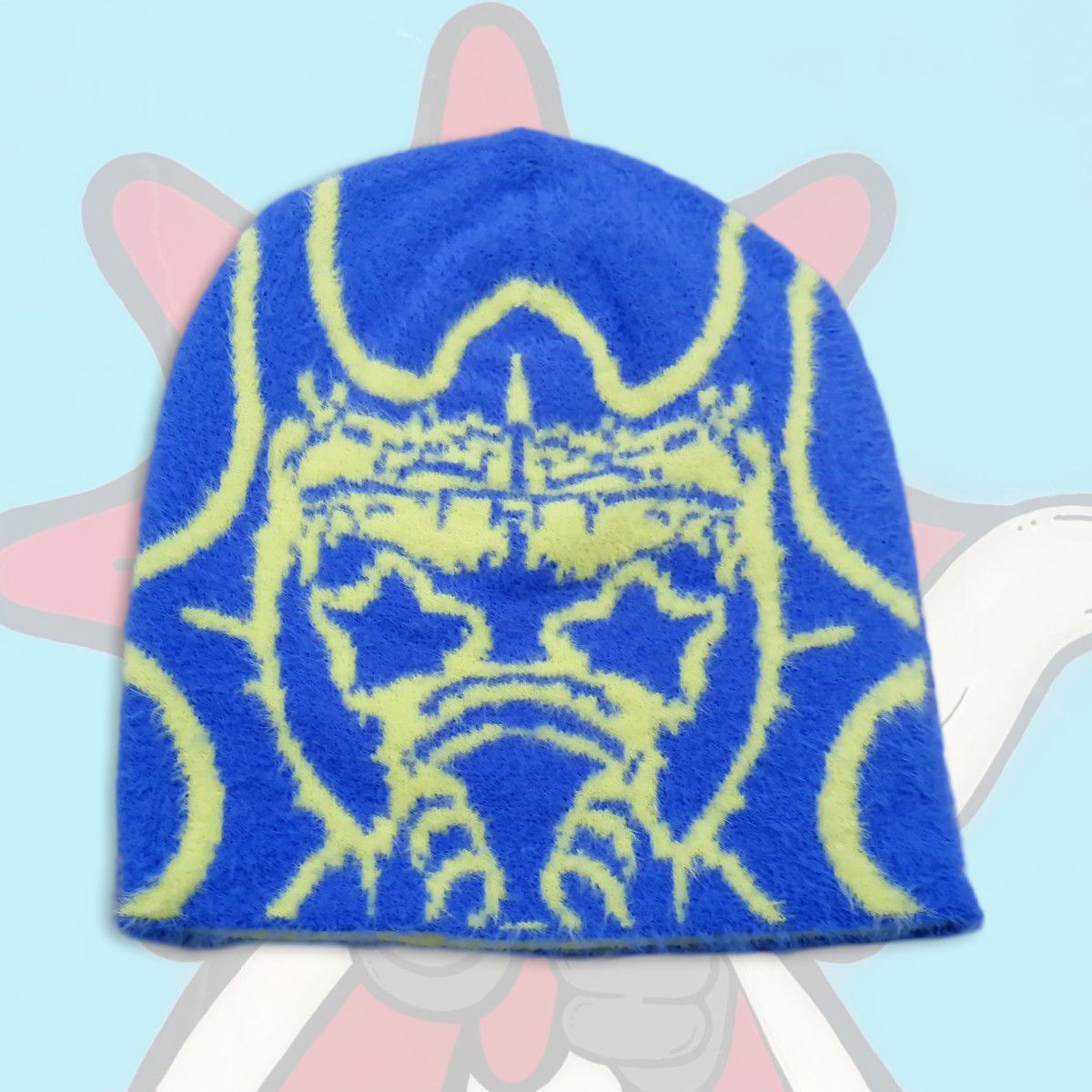 Japanese Brand Chief Keef Glo Gang No Cuff Mohair Beanie Hat Royal Blue ...