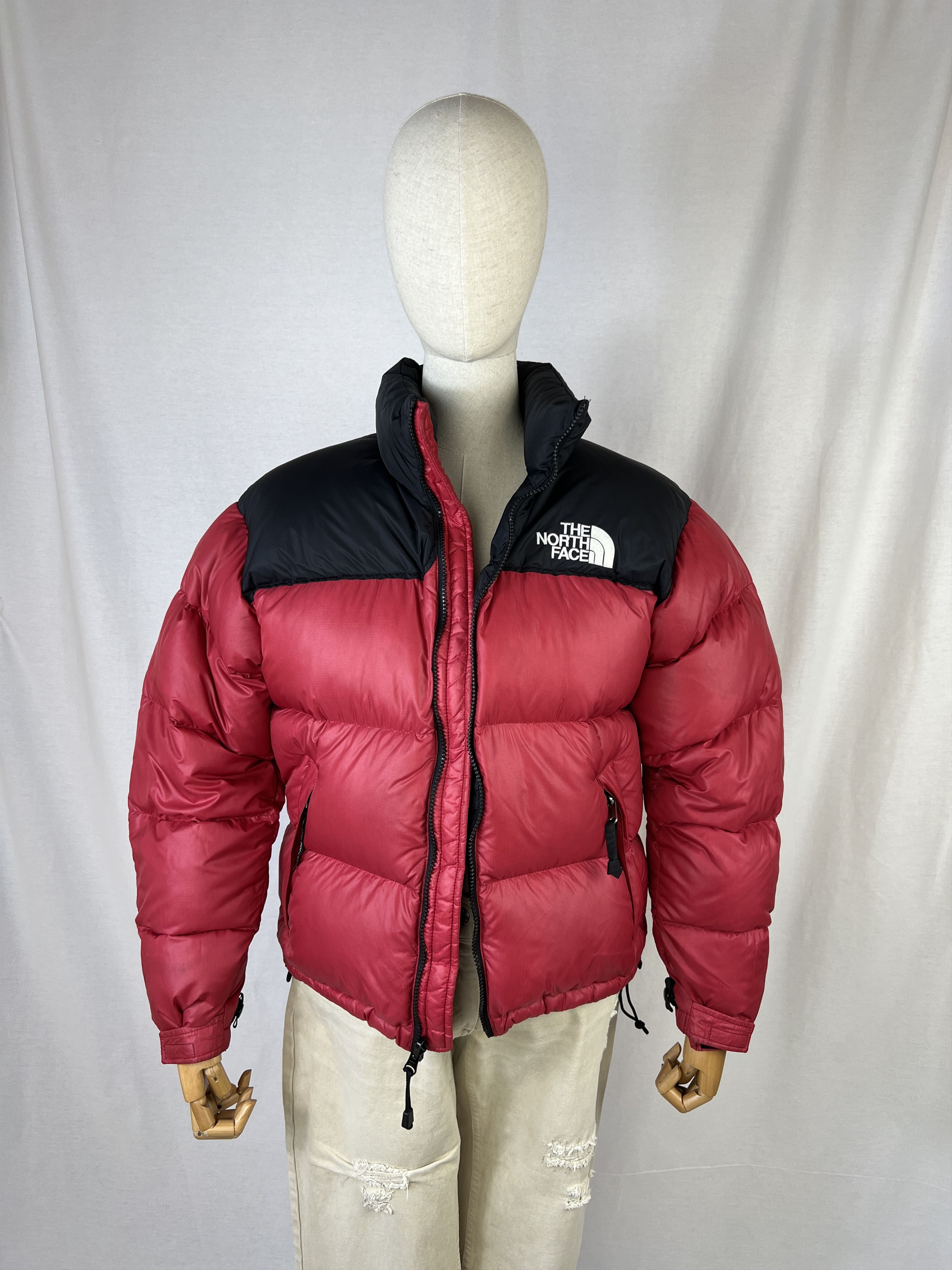 Vintage The North Face 700 Retro Nuptse Puffer Jacket Red Black | Grailed