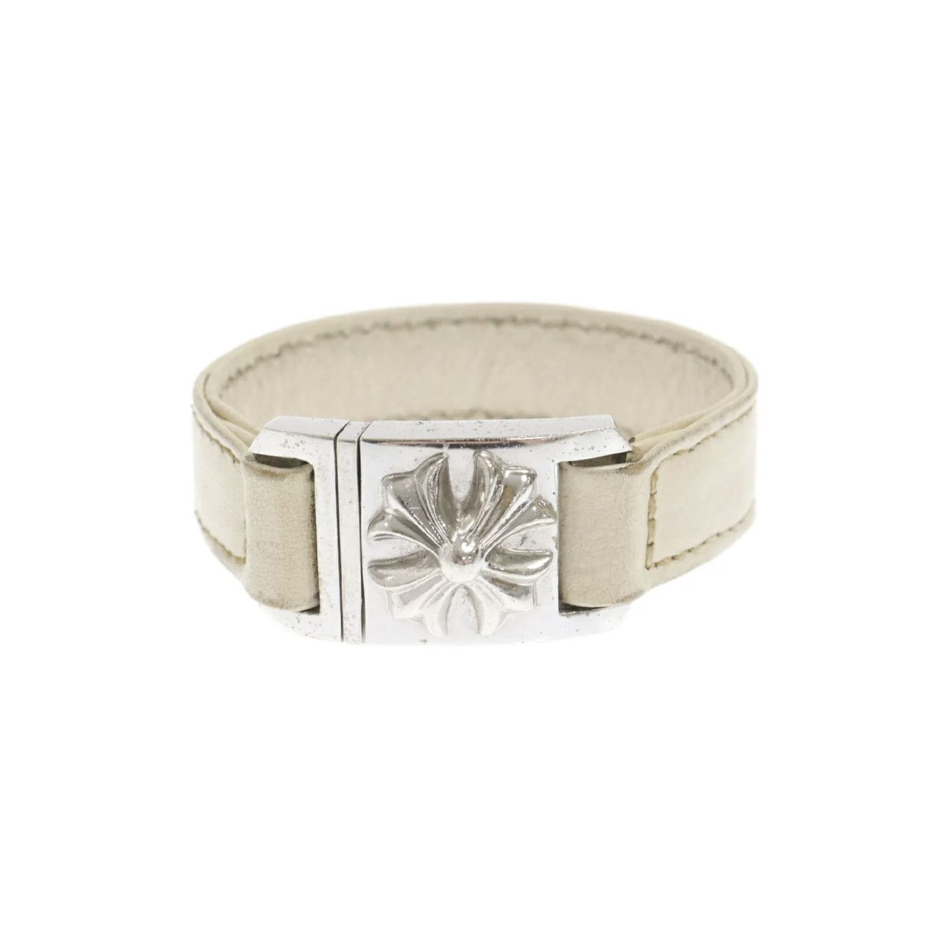 Chrome Hearts CHROME HEARTS CH CROSS LEATHER BRACELET | Grailed