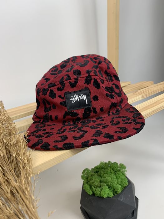 Stussy Stussy Rare Leopard Velour 5 Panel Cap | Grailed