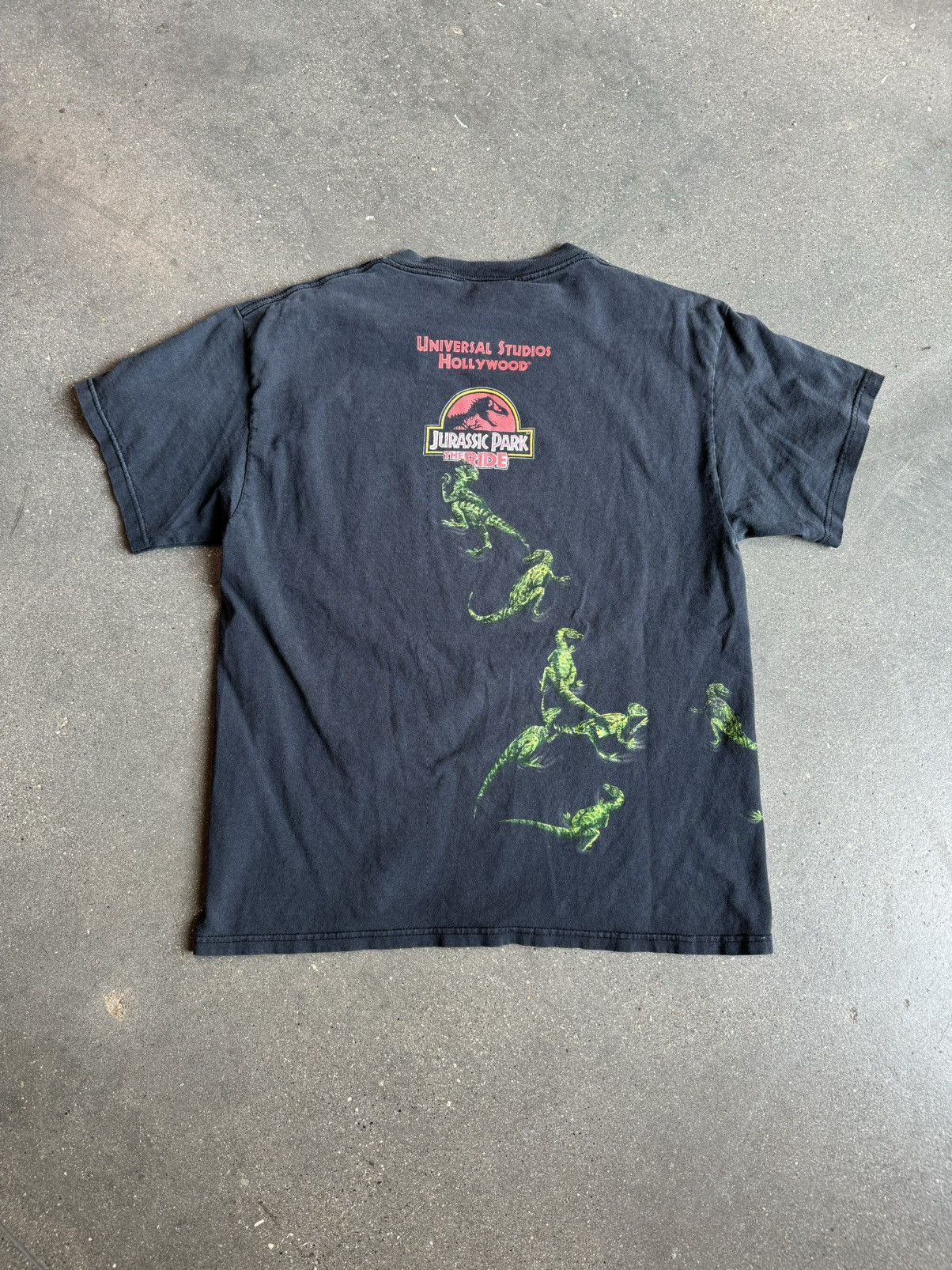 Vintage Jurassic Park Universal Studios The Ride T-Shirt | Grailed