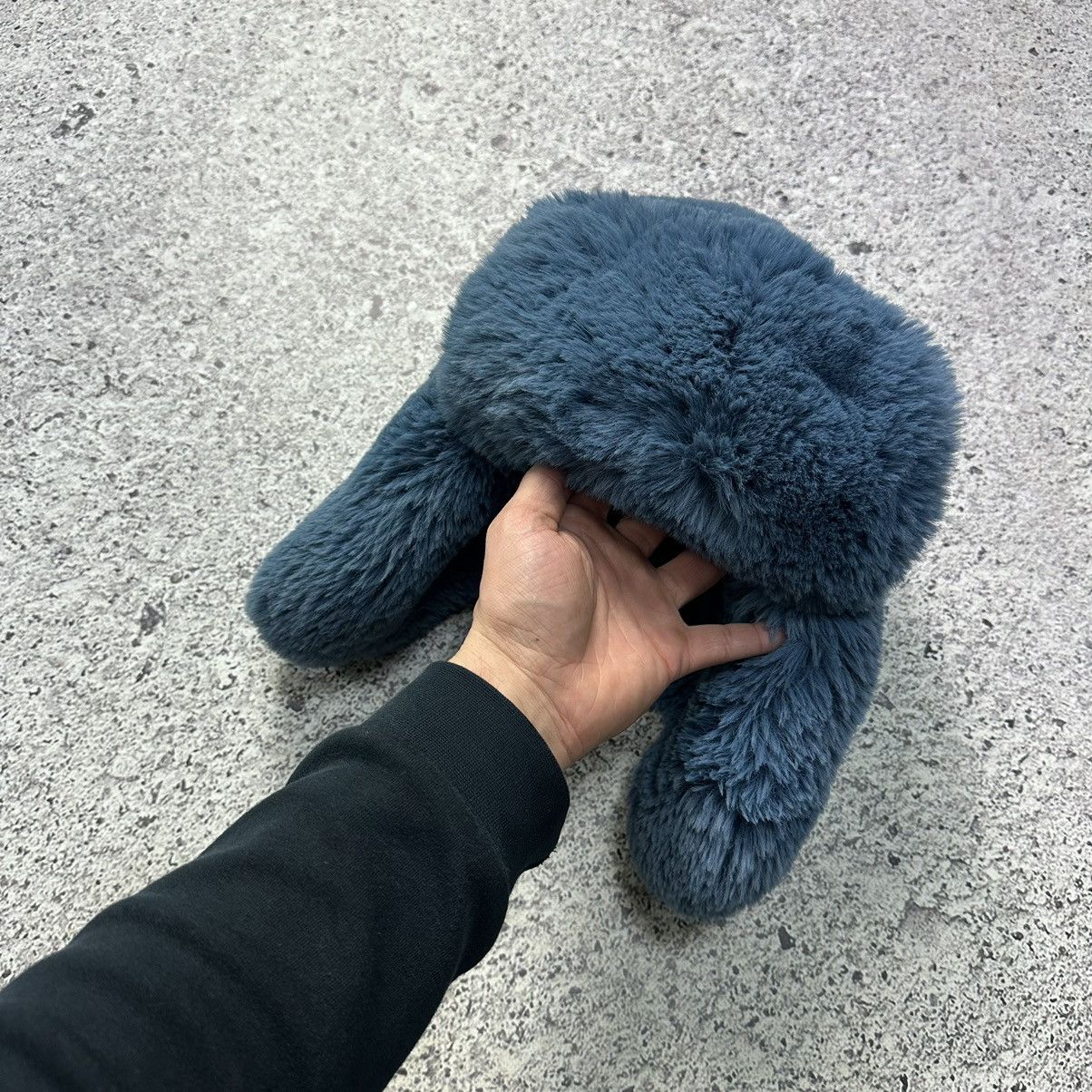 Avant Garde × Japanese Brand × Vintage VTG Fuzzy Trapper Checker ...