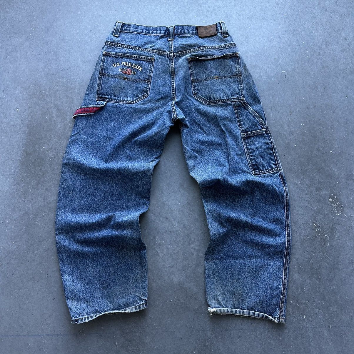 JNCO × Polo Ralph Lauren × Vintage Crazy Vintage Y2K Polo Ralph Lauren Baggy Jeans Carpenter ...