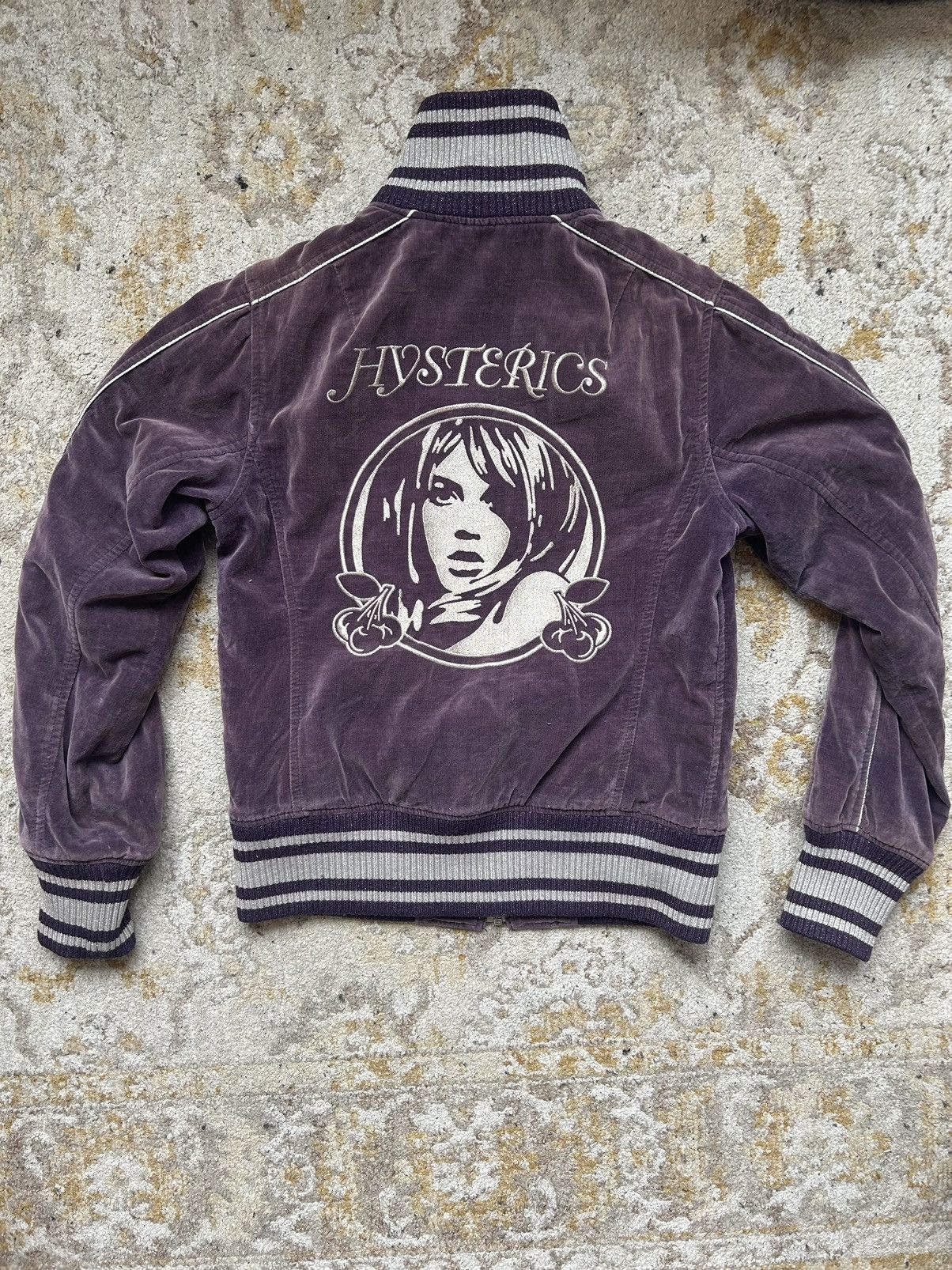 Hysteric Glamour × Streetwear × Vintage Hysteric Glamour Velour Jacket ...