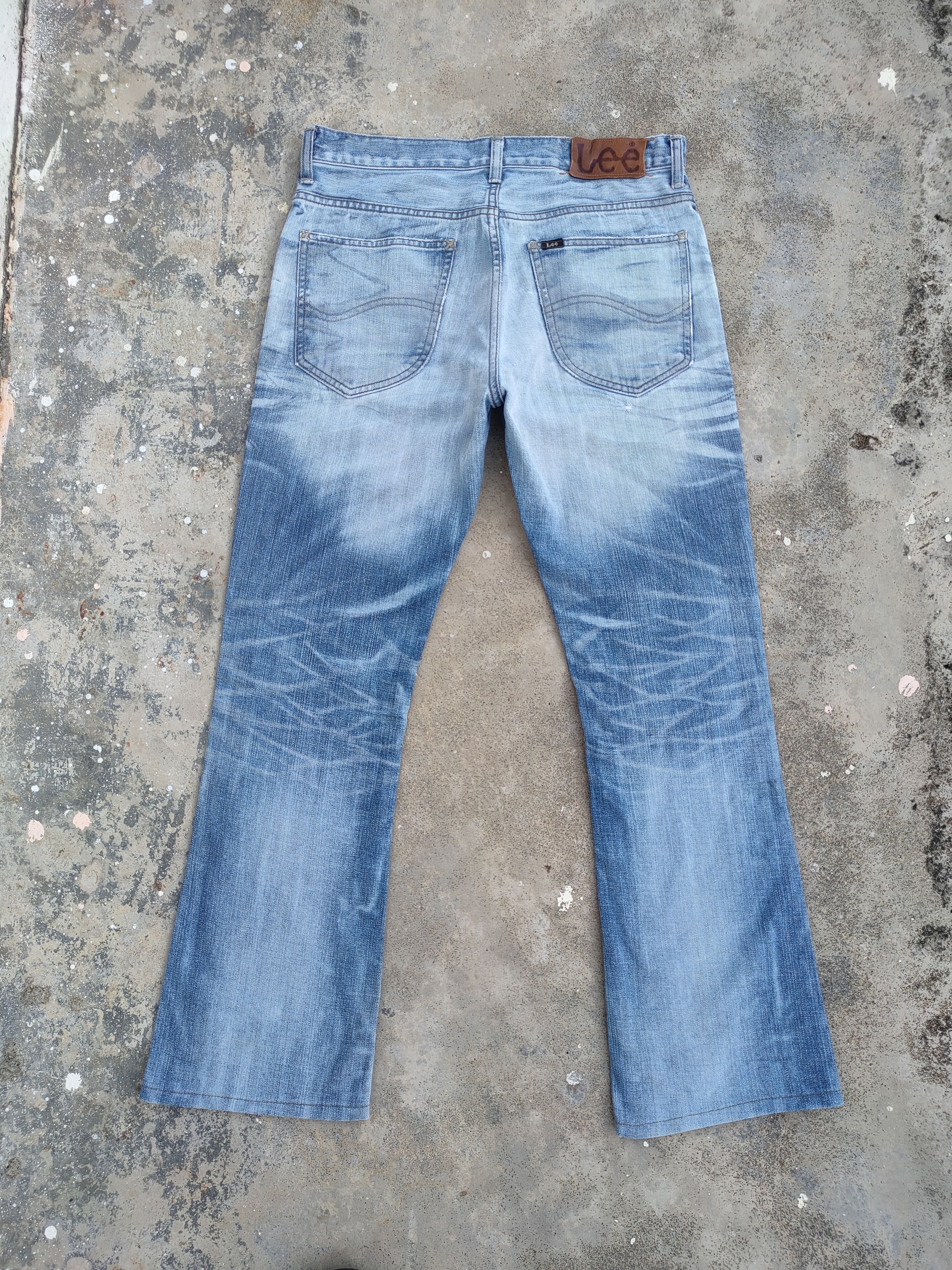 Lee Vintage Lee bootcut ripped faded jeans denim pants | Grailed