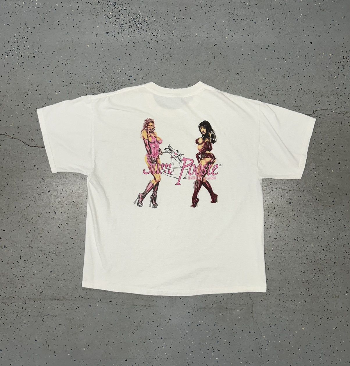 Vintage Y2K/VTG Crazy Horse/Sum Poosie Energy Drink T-Shirt | Grailed