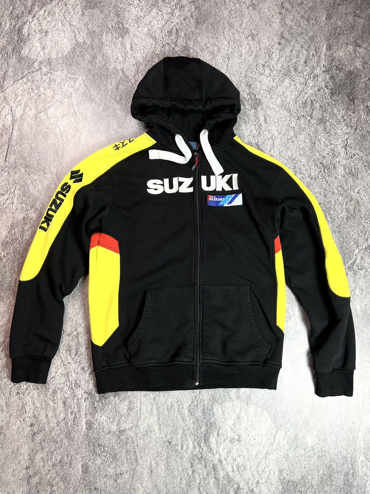 Japanese Brand Y2K Team Suzuki Official Motorsport striped race zip ...