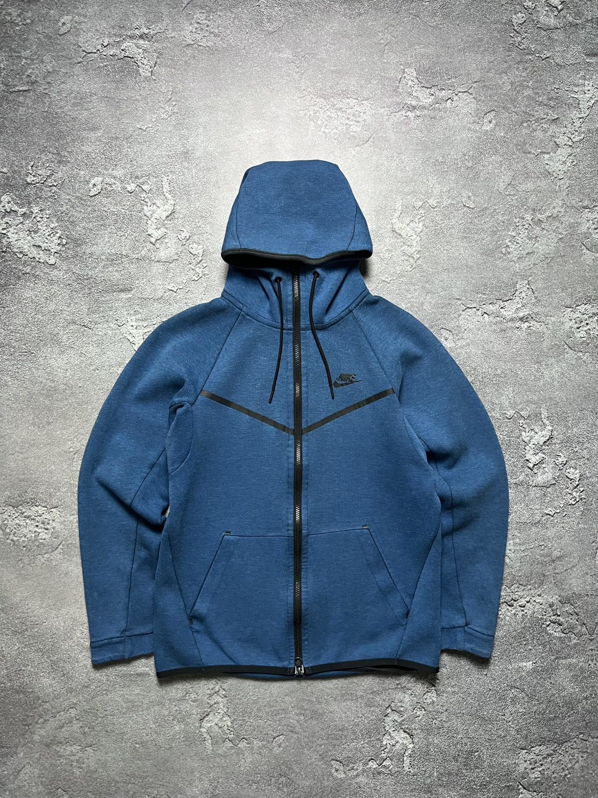 Nike Vintage Nike Tech Fleece Drill Big Swoosh Logo Striped S | Grailed