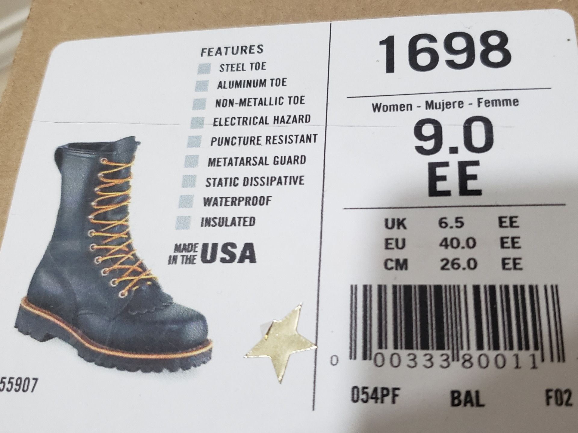 Red Wing New Red Wing 1698 Black 9 Women Punk Rugged Gothic Aesthetic ...