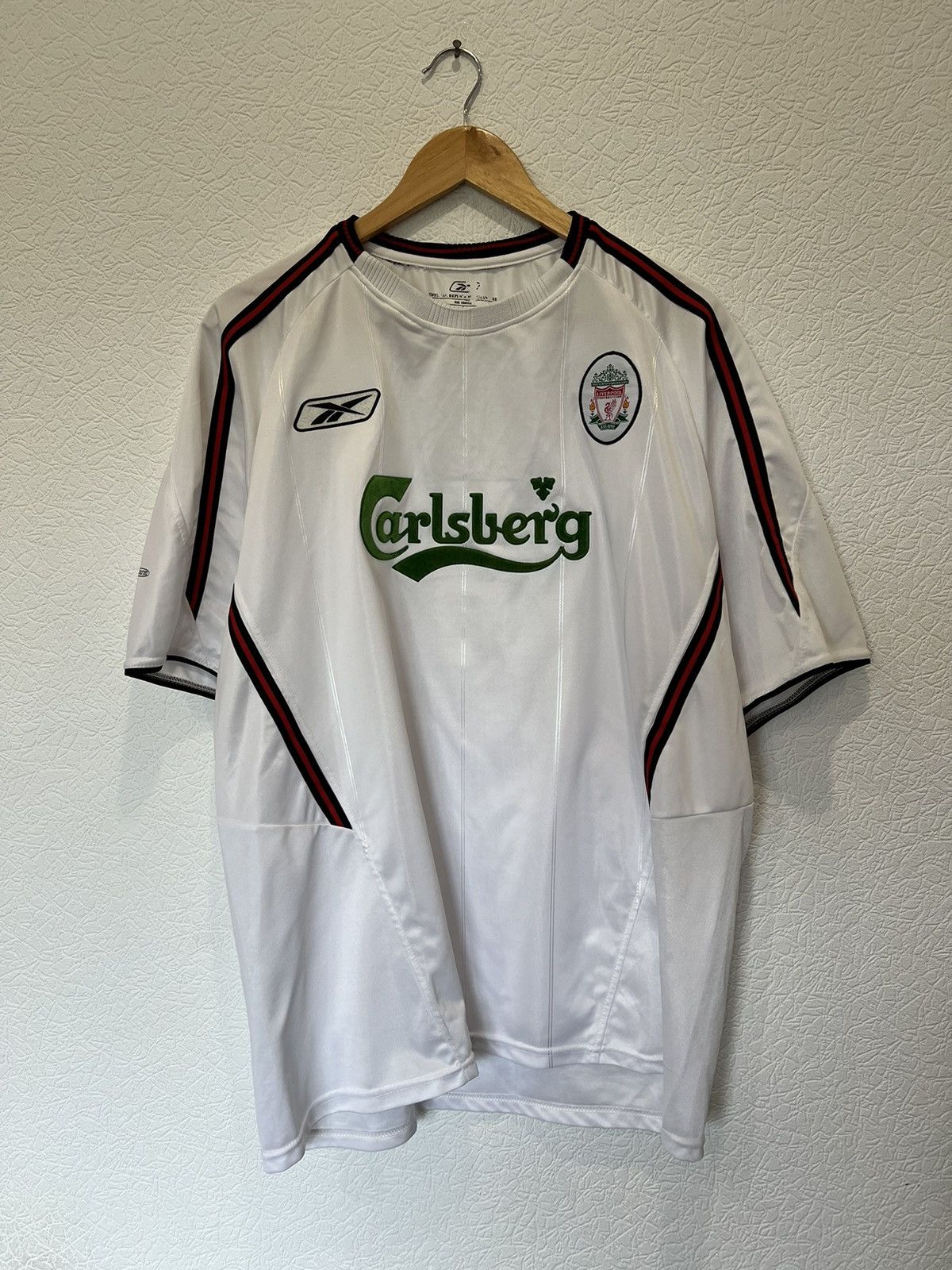 Reebok × Vintage Reebok Liverpool 2003/2004 Away Kit Soccer Jersey ...