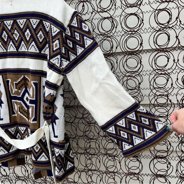 Vintage 70s Starsky and Hutch Tribal Southwestern Cardigan Sweater ...