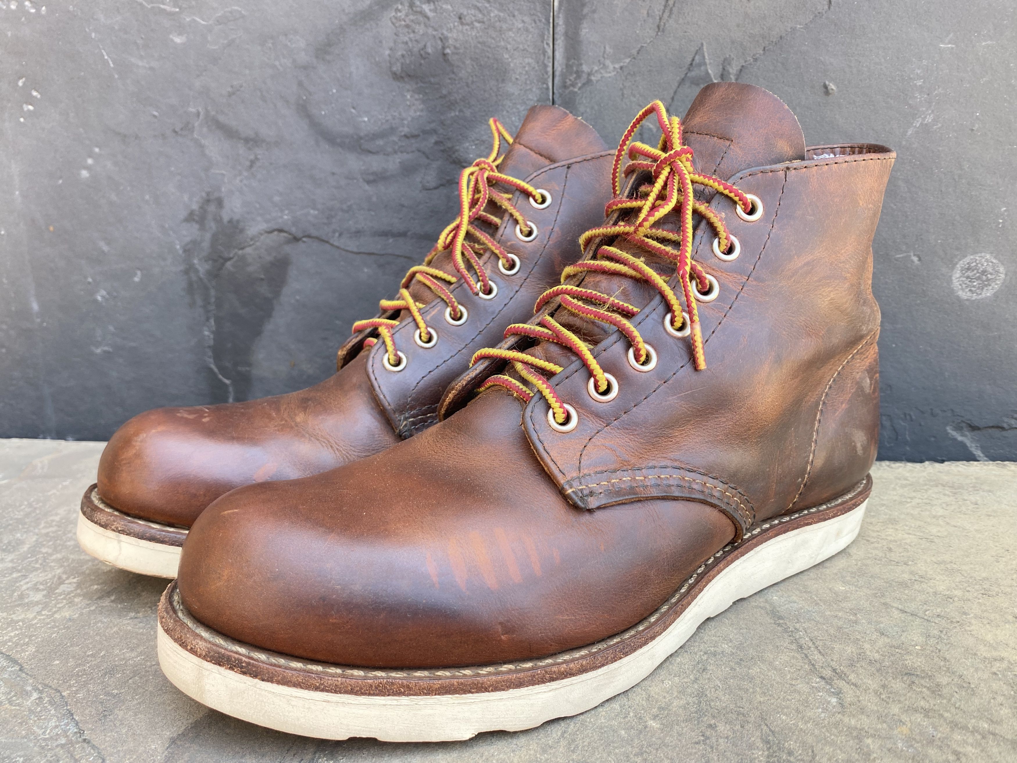 Red Wing Red wing 9111 Classic Work 6" Round toe Copper Rough Tough ...